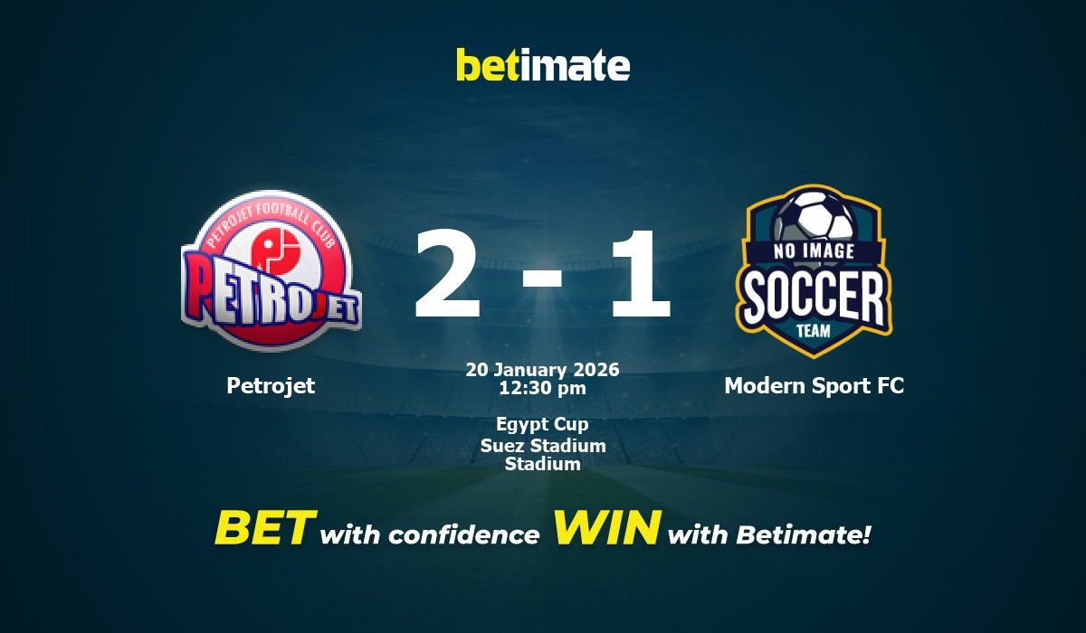 Petrojet vs Modern Sport FC Prediction, Odds & Betting Tips 01/20/2026