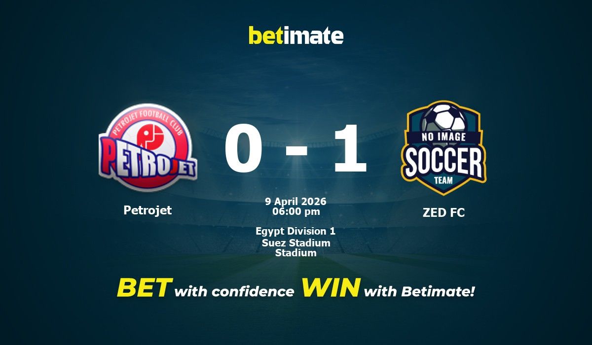 Petrojet vs ZED FC Prediction, Odds & Betting Tips 04/09/2026