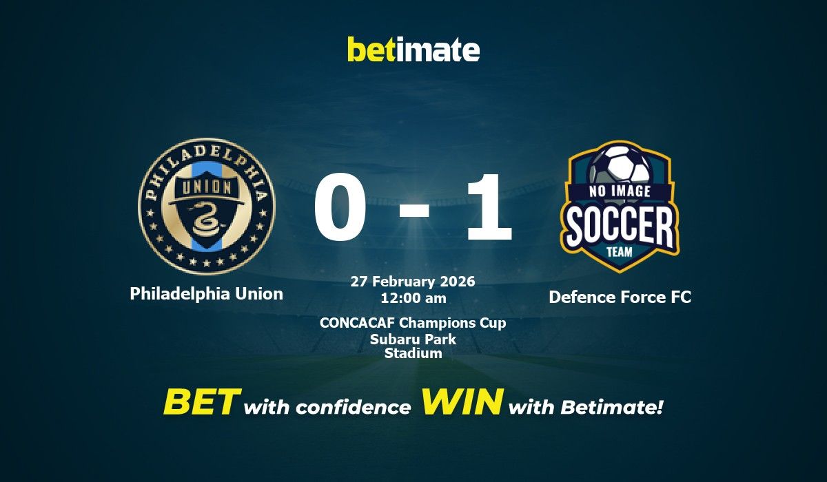 Philadelphia Union vs Defence Force FC Prediction, Odds & Betting Tips ...