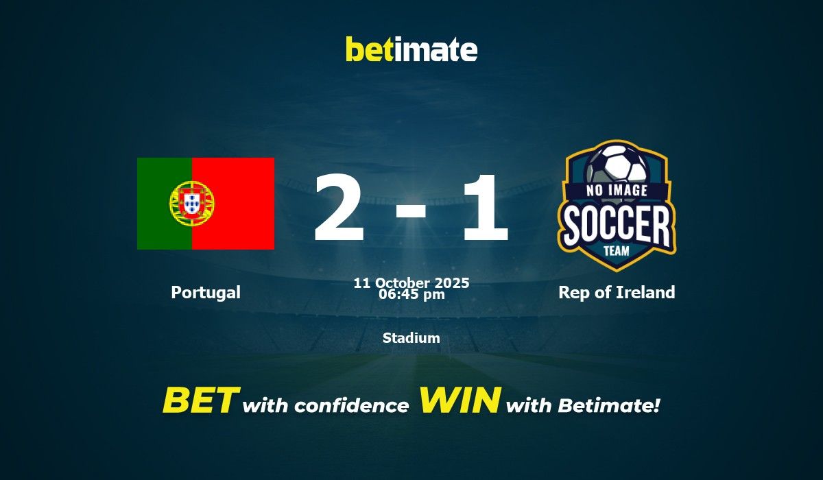 Portugal vs Rep of Ireland Prediction, Odds & Betting Tips 10/11/2025