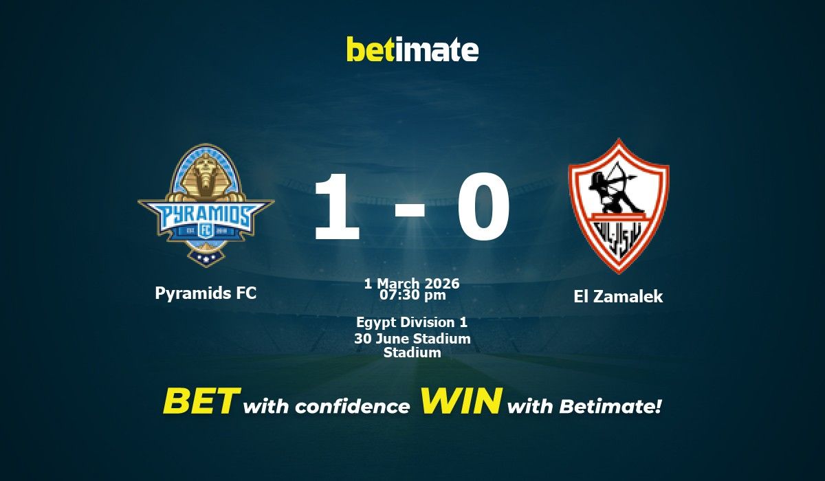 Pyramids FC vs El Zamalek Prediction, Odds & Betting Tips 03/01/2026
