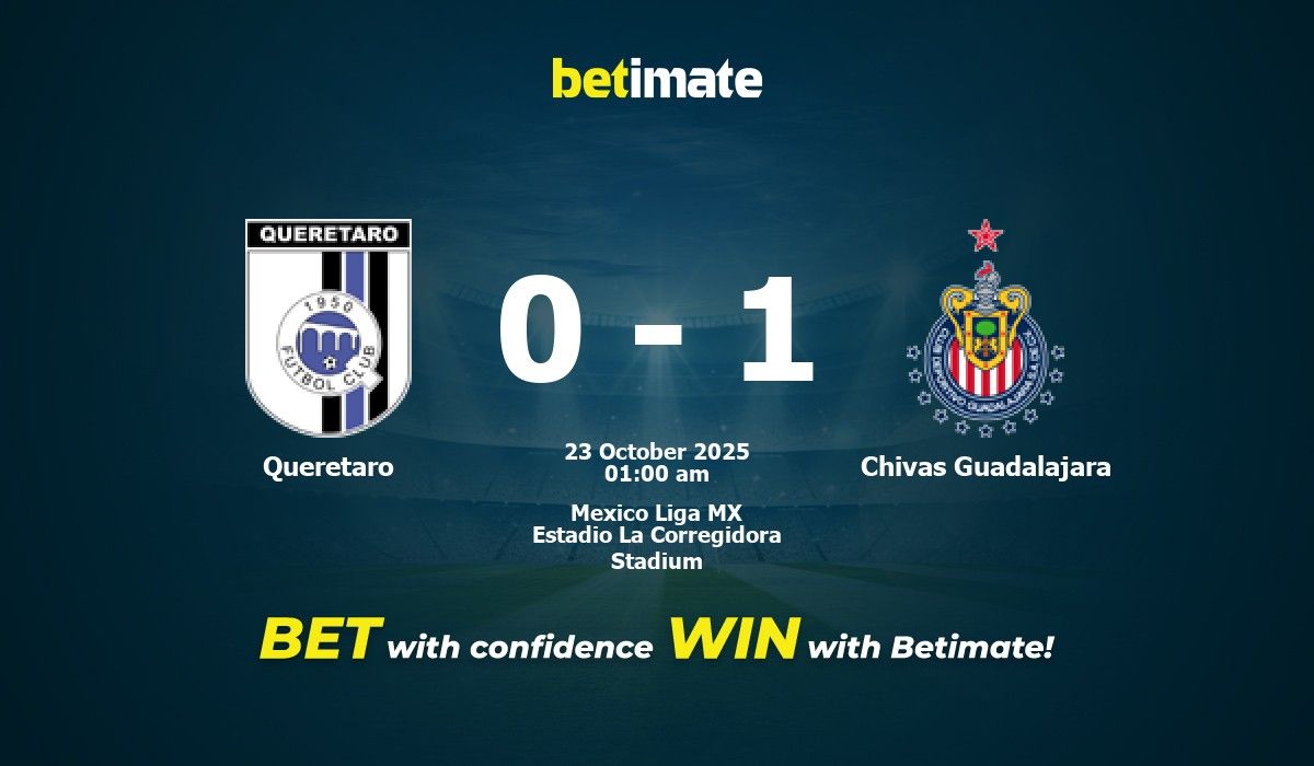 Queretaro vs Chivas Guadalajara Prediction, Odds & Betting Tips 10/23/2025
