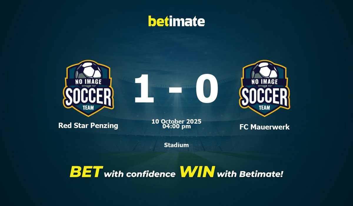 Red Star Penzing vs FC Mauerwerk Prediction, Odds & Betting Tips 10/10/2025