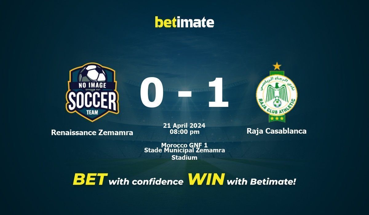 Renaissance Zemamra vs Raja Casablanca Prediction, Odds & Betting Tips ...