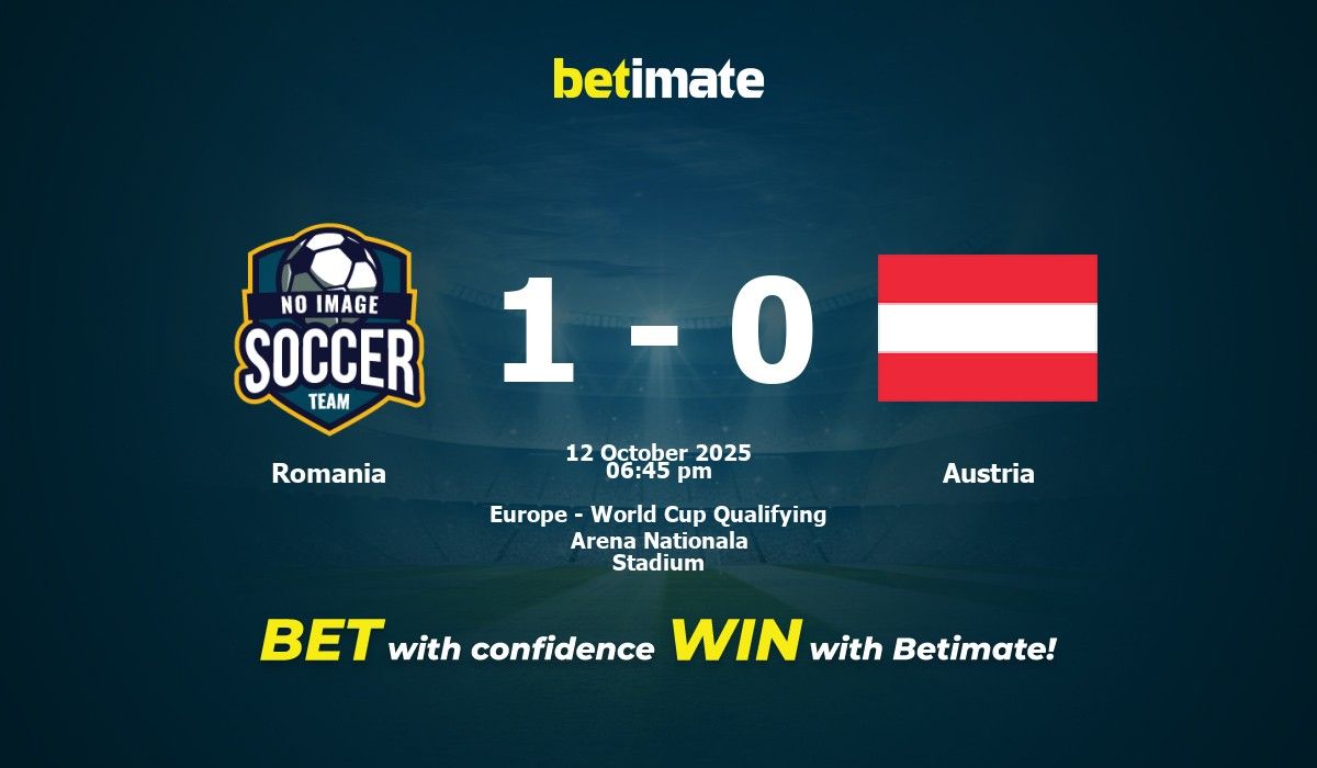 Romania vs Austria Prediction, Odds & Betting Tips 10/12/2025