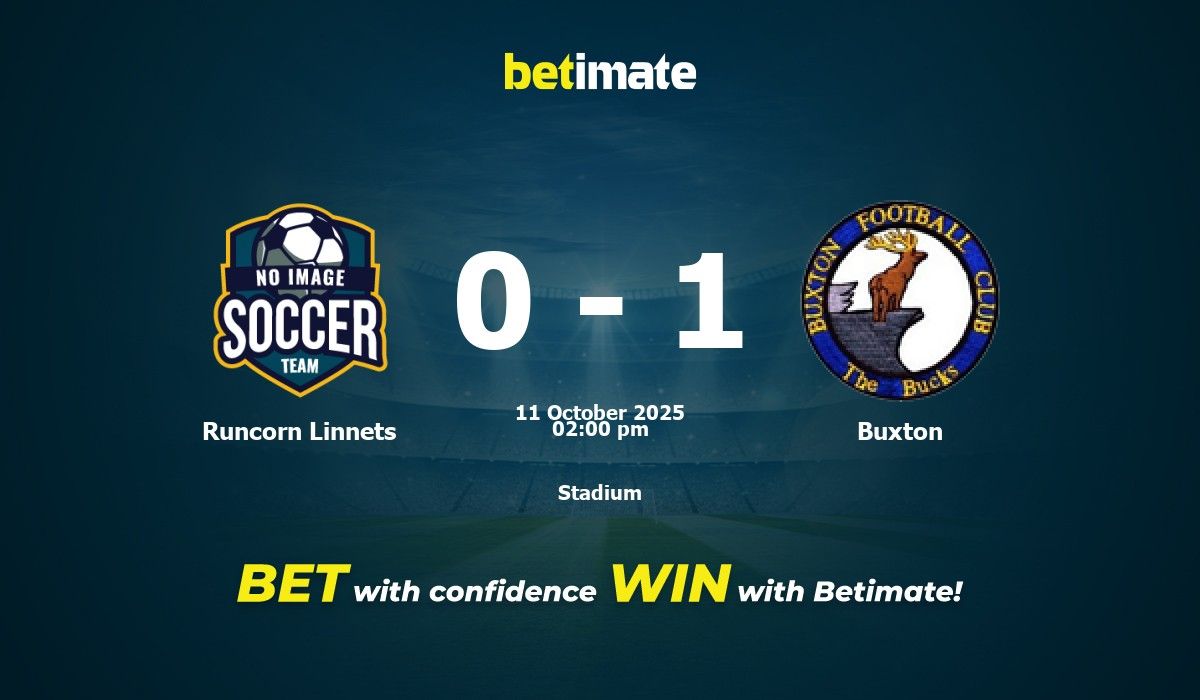 Runcorn Linnets vs Buxton Prediction, Odds & Betting Tips 10/11/2025