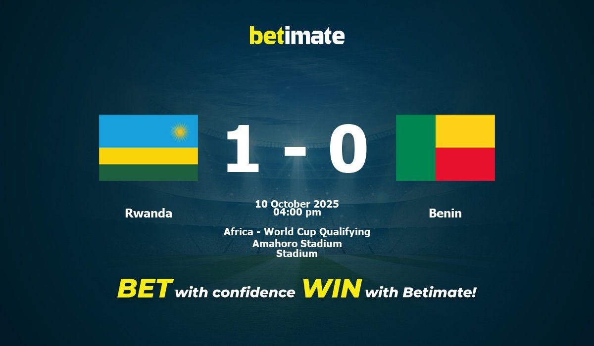 Rwanda vs Benin Prediction, Odds & Betting Tips 10/10/2025
