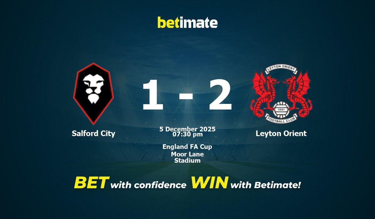 Salford City vs Leyton Orient Prediction, Odds & Betting Tips 12/05/2025