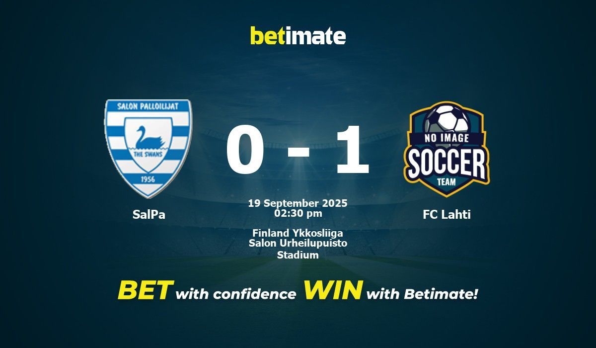 SalPa vs FC Lahti Prediction, Odds & Betting Tips 09/19/2025
