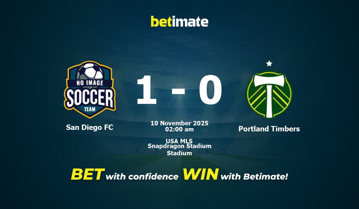 San Diego FC vs Portland Timbers Prediction, Odds & Betting Tips 11/10/2025