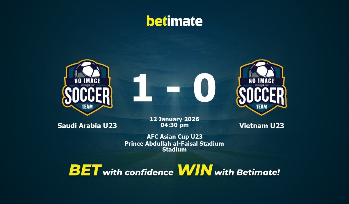 Saudi Arabia U23 vs Vietnam U23 Prediction, Odds & Betting Tips 01/12/2026