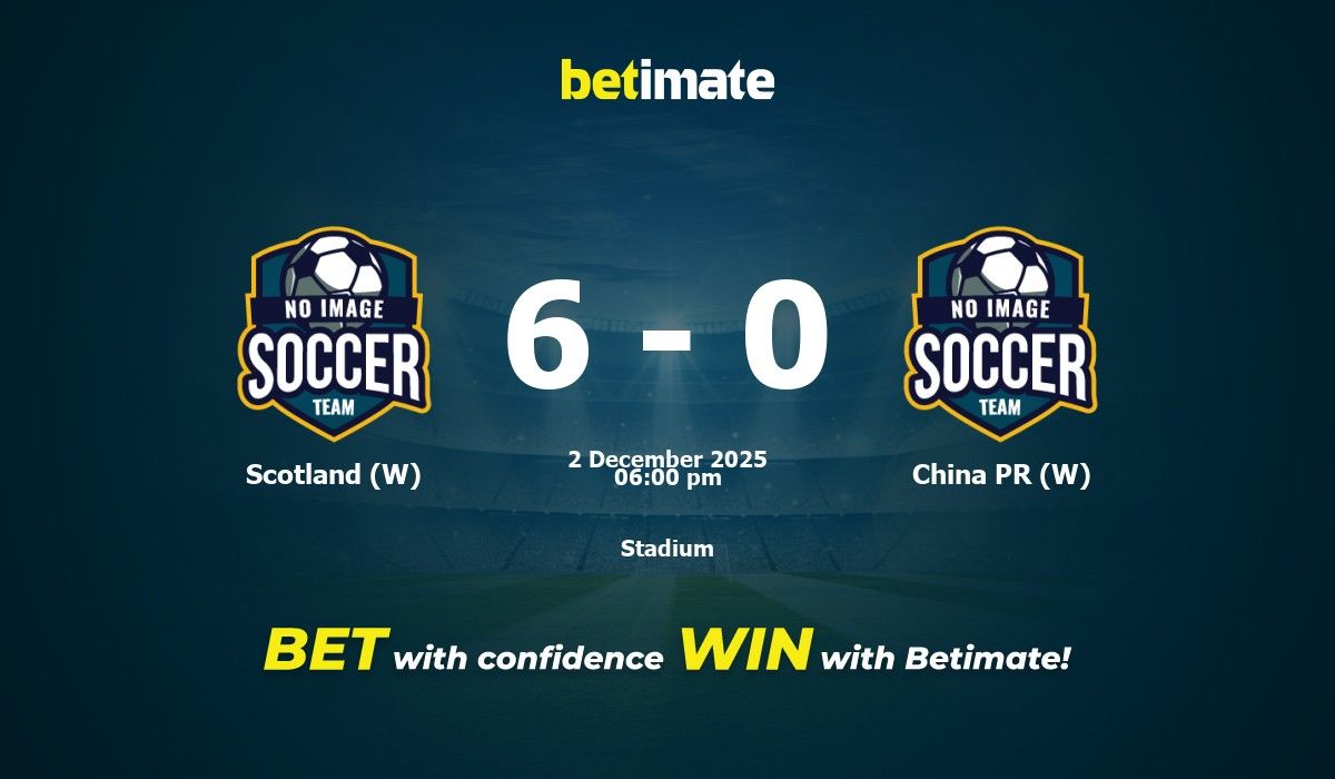 Scotland (W) vs China PR (W) Prediction, Odds & Betting Tips 12/02/2025
