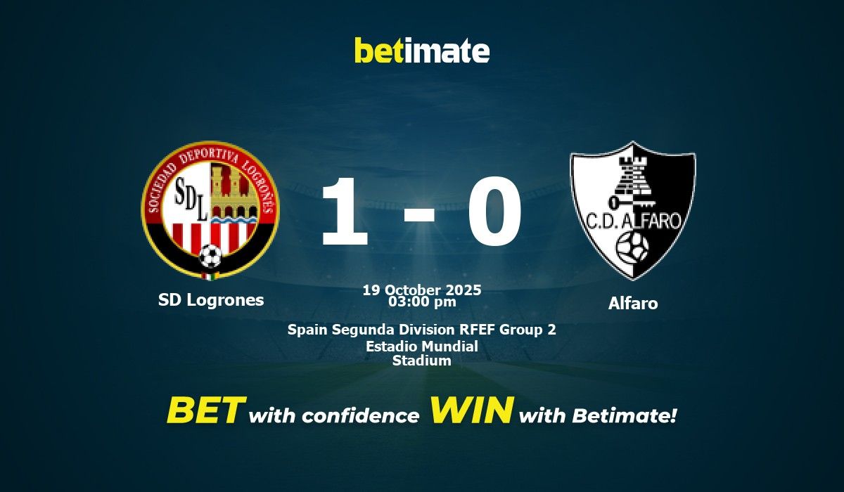 SD Logrones vs Alfaro Prediction, Odds & Betting Tips 10/19/2025