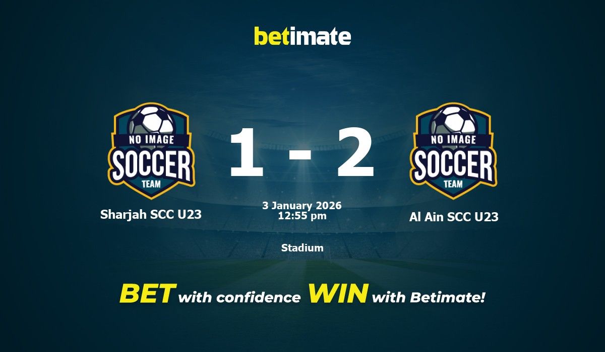Sharjah SCC U23 vs Al Ain SCC U23 Prediction, Odds & Betting Tips 01/03 ...