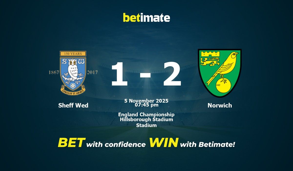 Sheff Wed vs Norwich Prediction, Odds & Betting Tips 11/05/2025