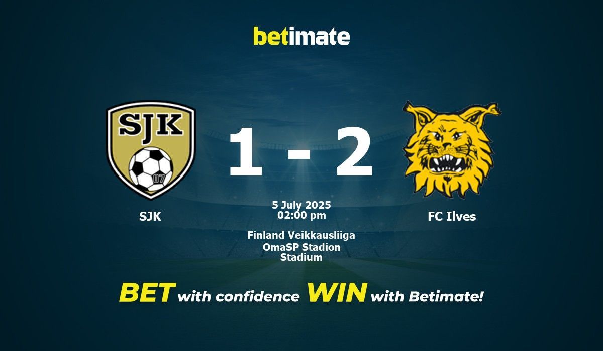 SJK vs FC Ilves Prediction, Odds & Betting Tips 07/05/2025