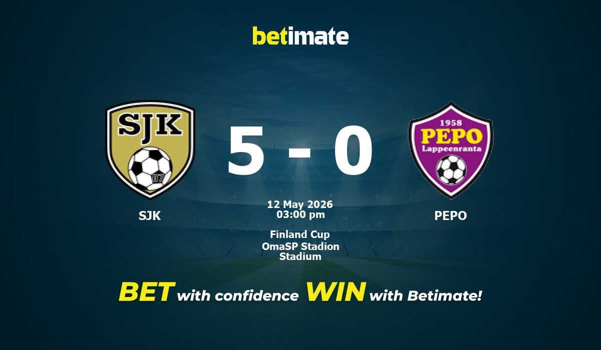 SJK vs PEPO Prediction, Odds & Betting Tips 05/12/2026