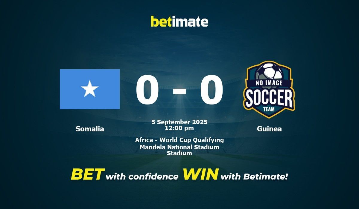 Somalia vs Guinea Prediction, Odds & Betting Tips 09/05/2025