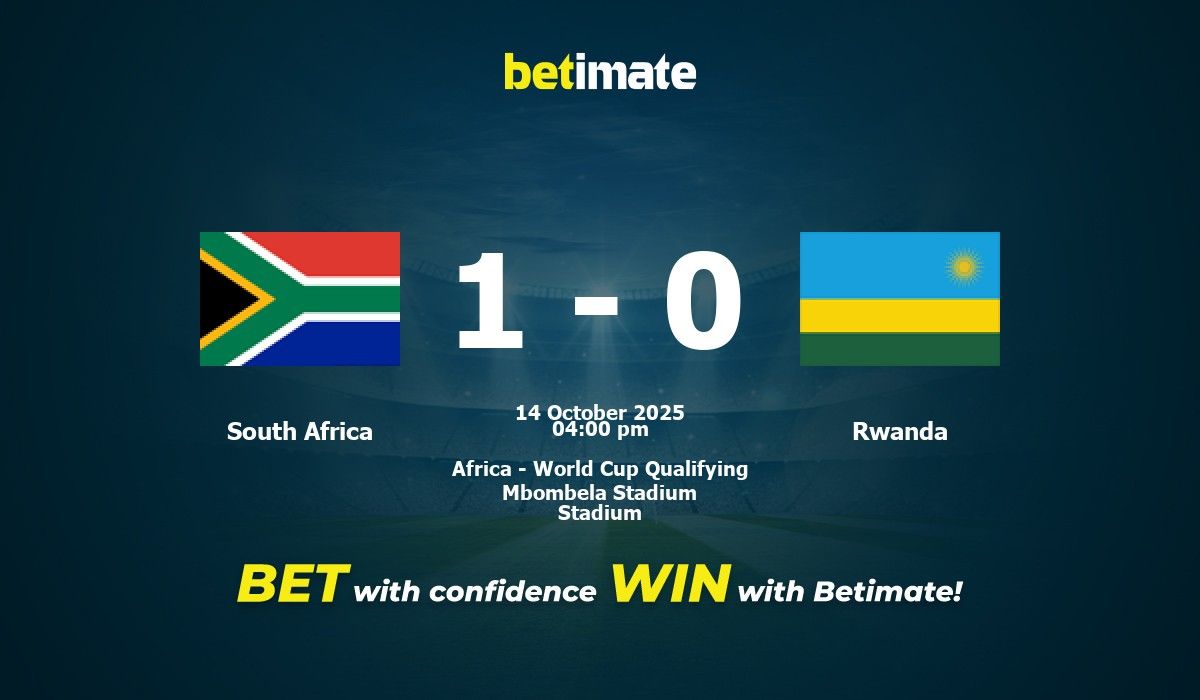 South Africa vs Rwanda Prediction, Odds & Betting Tips 10/14/2025