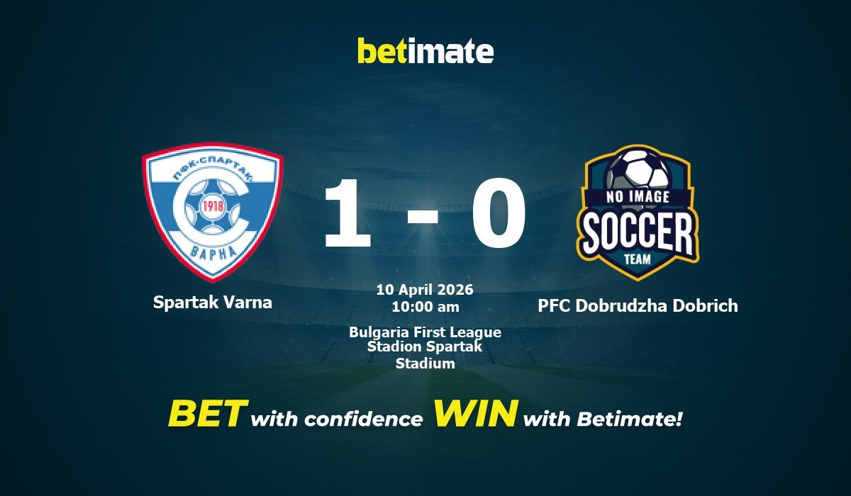 Spartak Varna vs PFC Dobrudzha Dobrich Prediction, Odds & Betting Tips ...