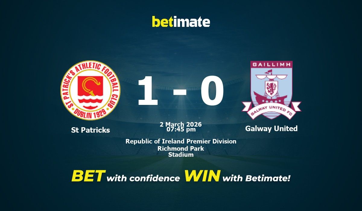St Patricks vs Galway United Prediction, Odds & Betting Tips 03/02/2026