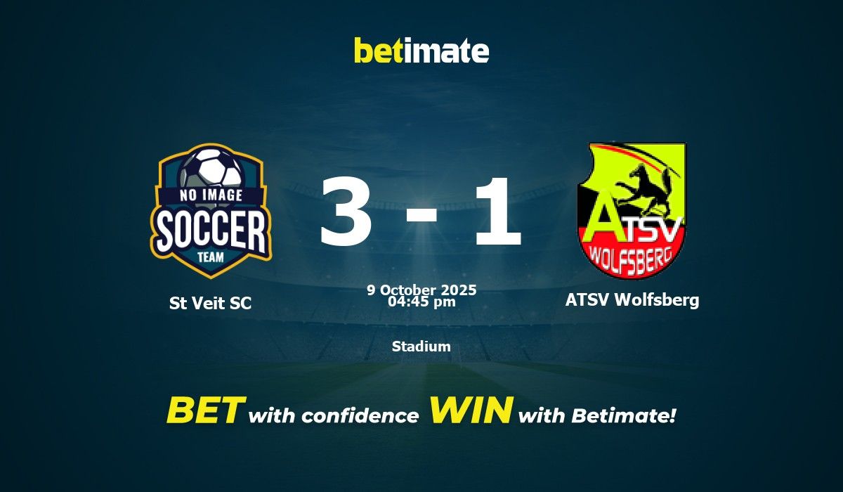 St Veit SC vs ATSV Wolfsberg Prediction, Odds & Betting Tips 10/09/2025