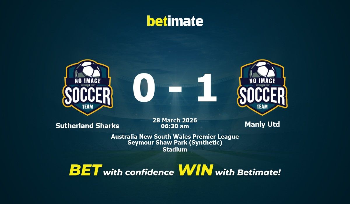Sutherland Sharks vs Manly Utd Prediction, Odds & Betting Tips 03/28/2026