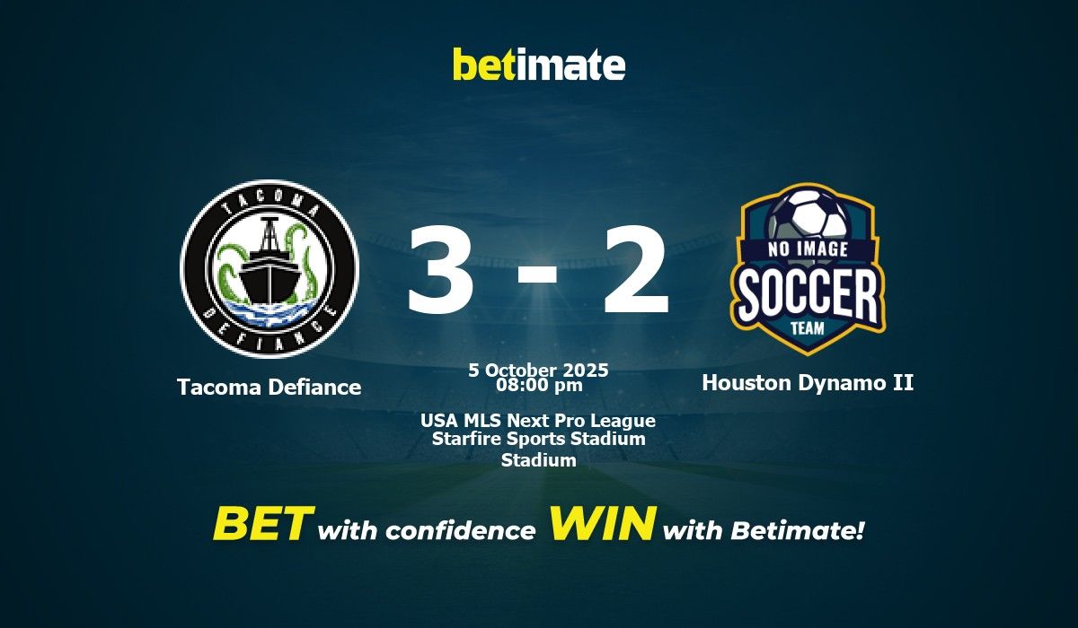 Tacoma Defiance vs Houston Dynamo II Prediction, Odds & Betting Tips 10 ...