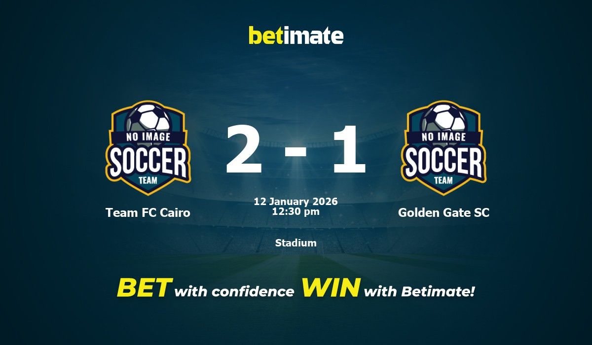 Team FC Cairo vs Golden Gate SC Prediction, Odds & Betting Tips 01/12/2026