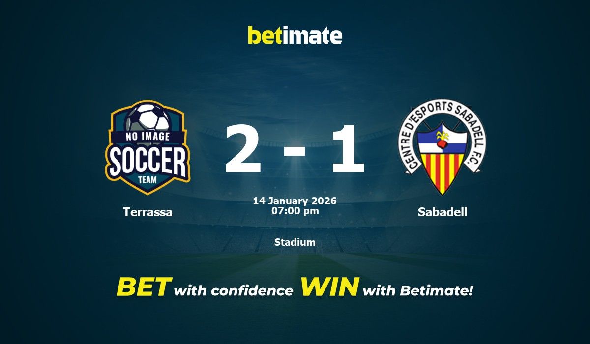 Terrassa vs Sabadell Prediction, Odds & Betting Tips 01/14/2026