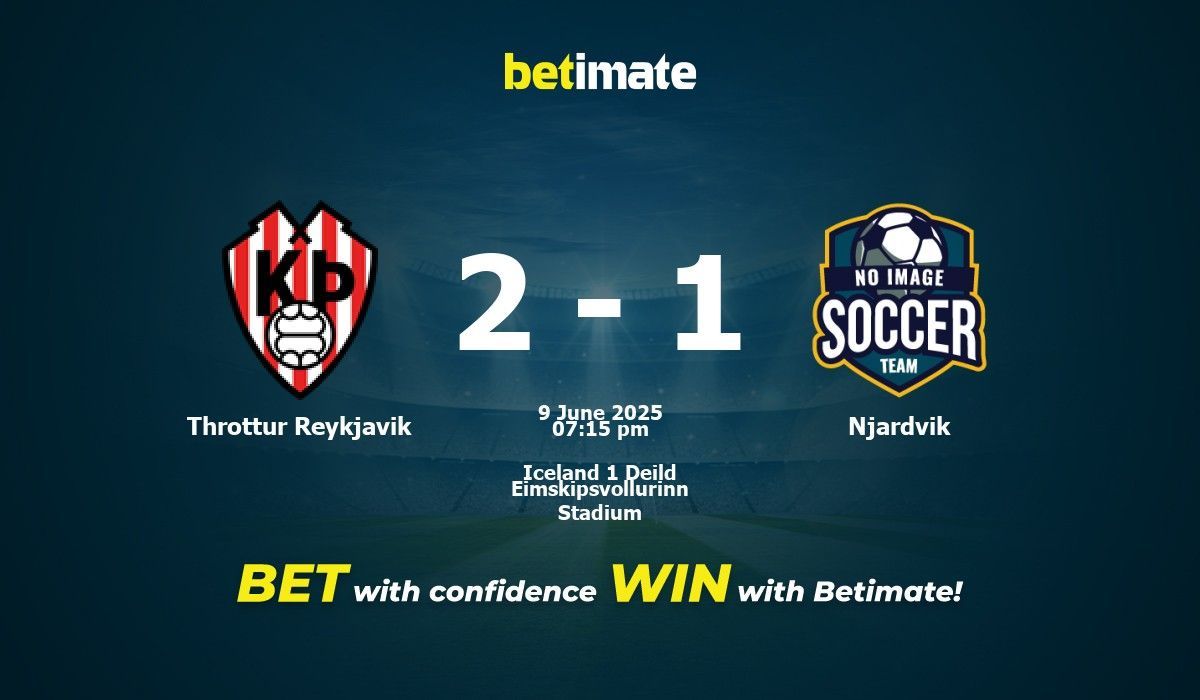 Throttur Reykjavik vs Njardvik Prediction, Odds & Betting Tips 06/09/2025