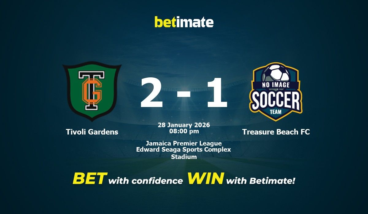Tivoli Gardens vs Treasure Beach FC Prediction, Odds & Betting Tips 01 ...