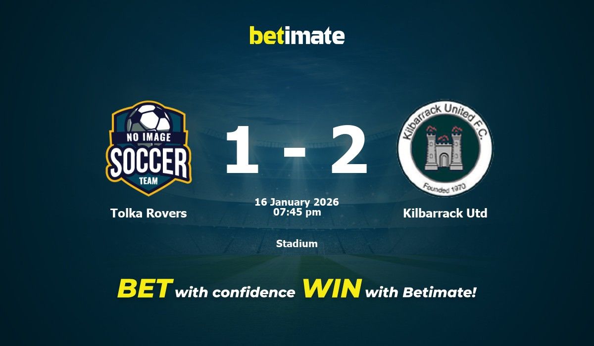 Tolka Rovers vs Kilbarrack Utd Prediction, Odds & Betting Tips 01/16/2026