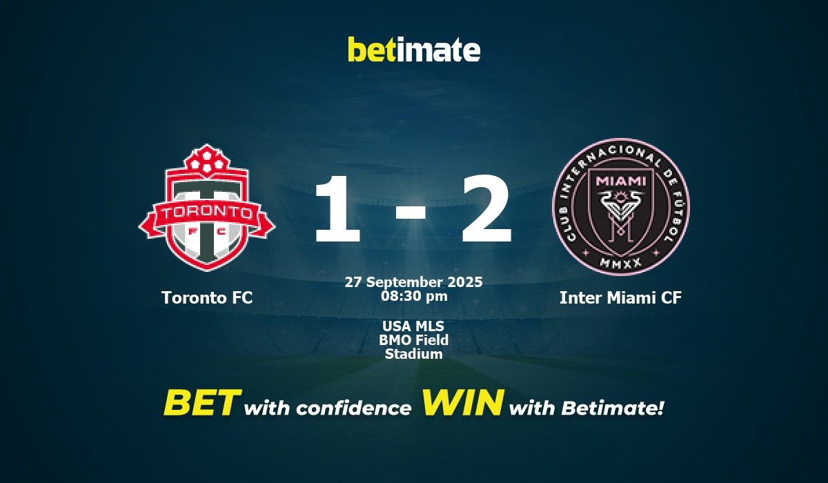 Toronto FC vs Inter Miami CF Prediction, Odds & Betting Tips 09/27/2025