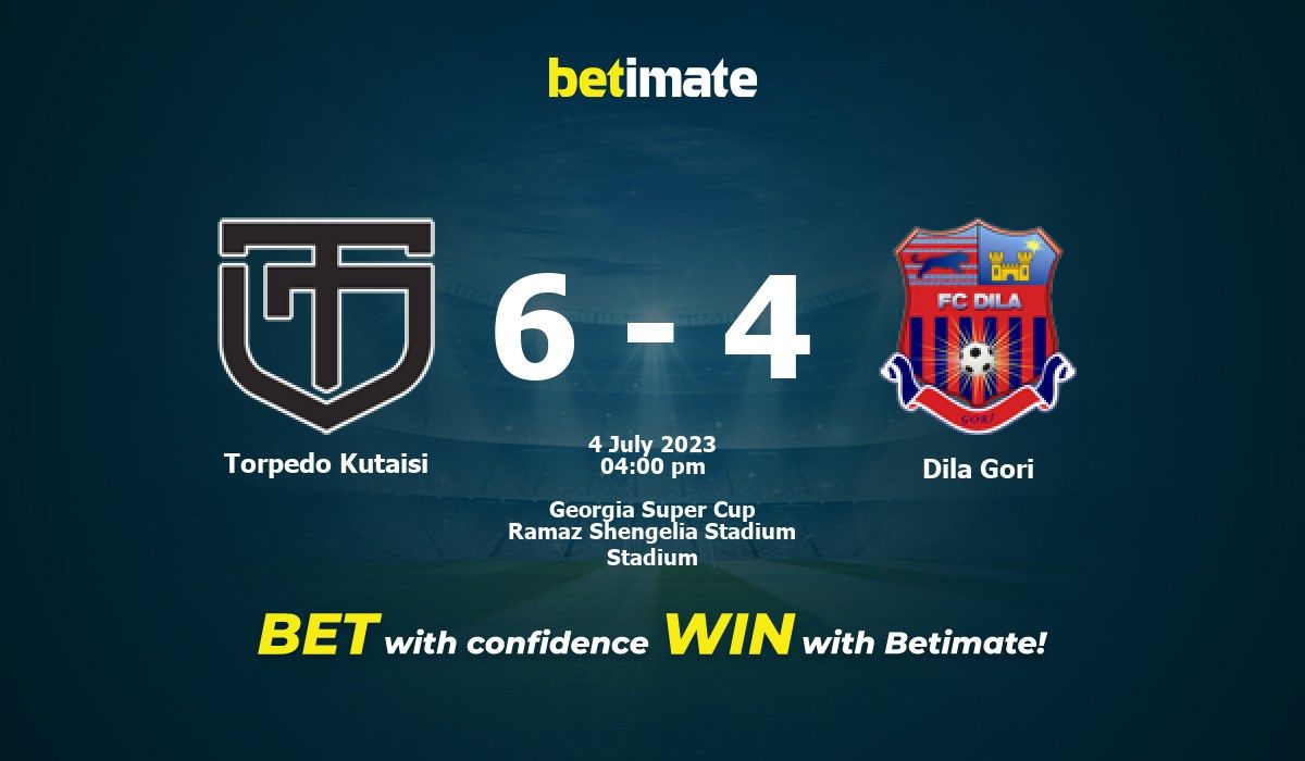 Torpedo Kutaisi vs Dila Gori Prediction, Odds & Betting Tips 07/04/2023