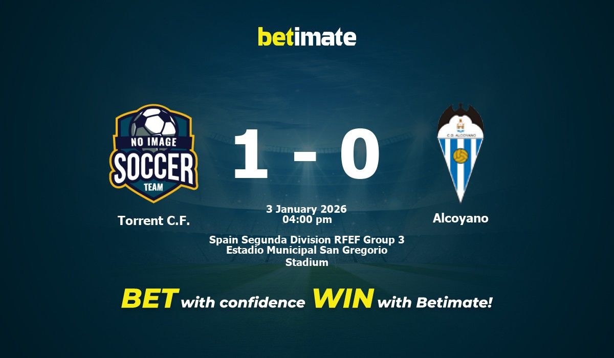 Torrent C.F. vs Alcoyano Prediction, Odds & Betting Tips 01/03/2026