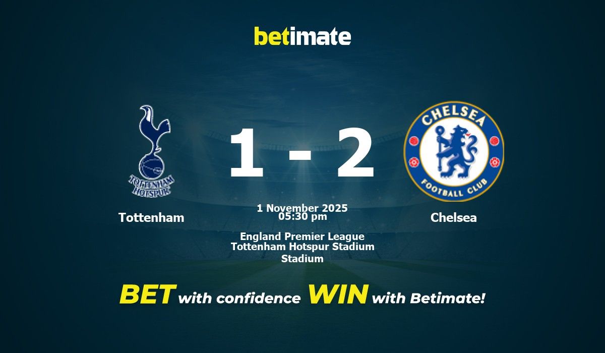 Tottenham vs Chelsea Prediction, Odds & Betting Tips 11/01/2025