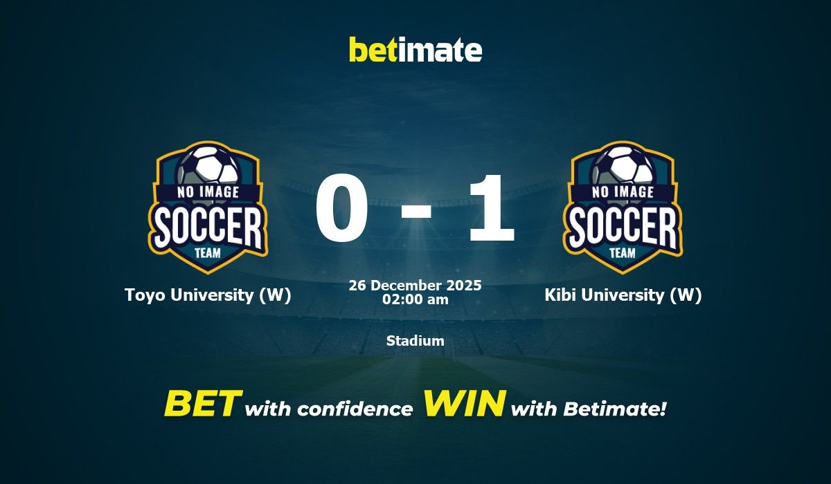 Toyo University (W) vs Kibi University (W) Prediction, Odds & Betting ...