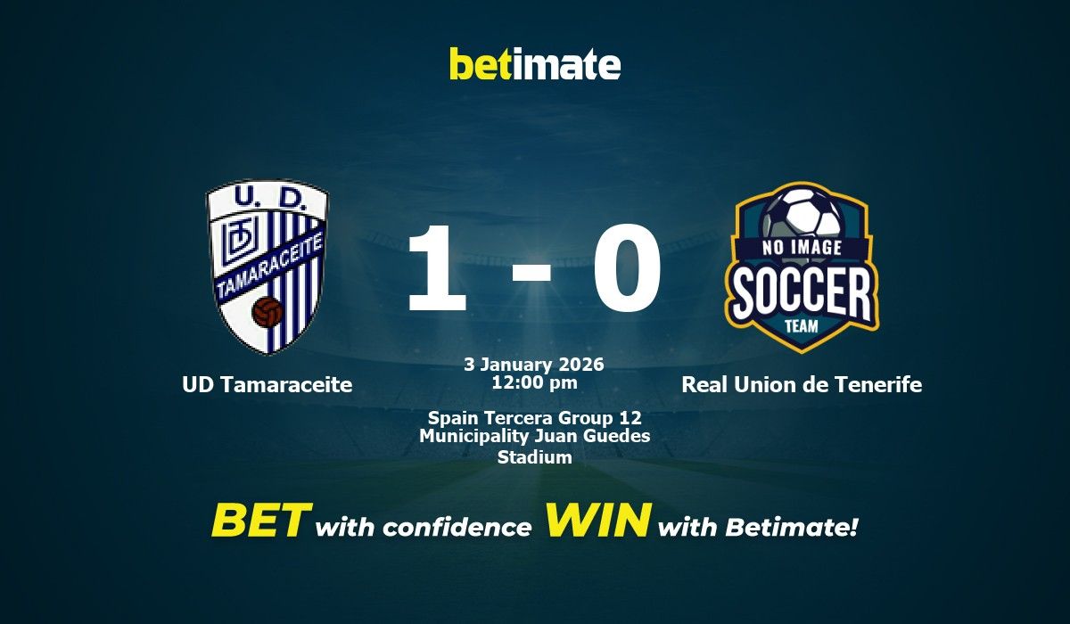 UD Tamaraceite vs Real Union de Tenerife Prediction, Odds & Betting ...