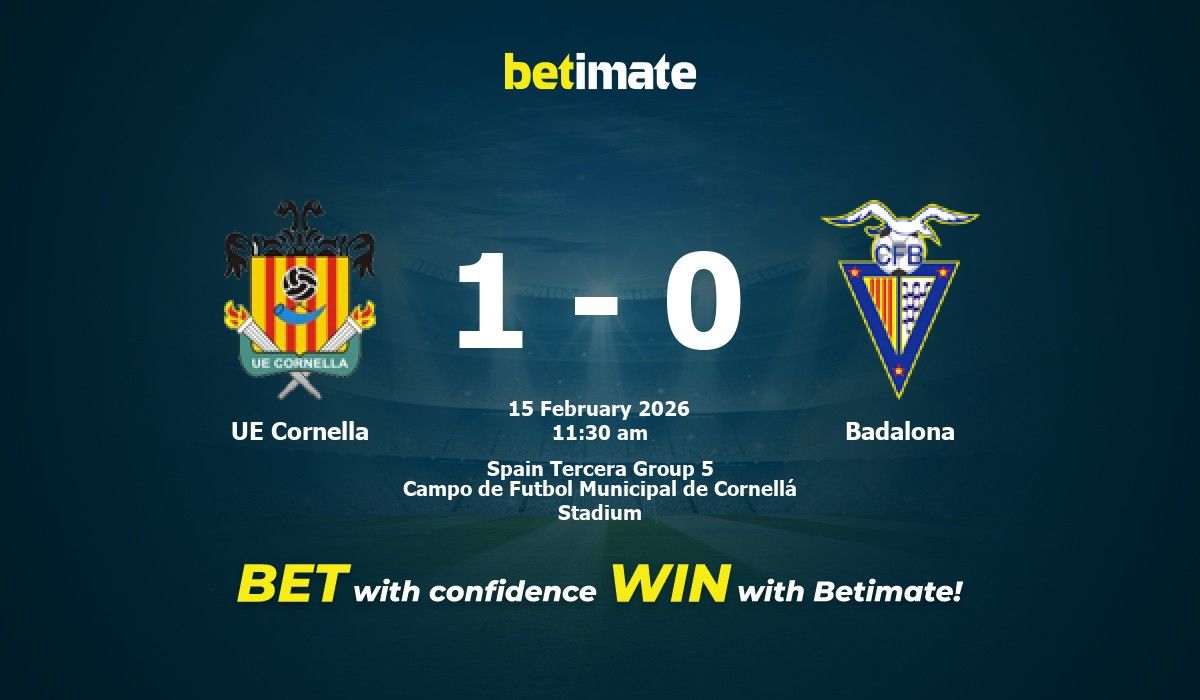 UE Cornella vs Badalona Prediction, Odds & Betting Tips 02/15/2026