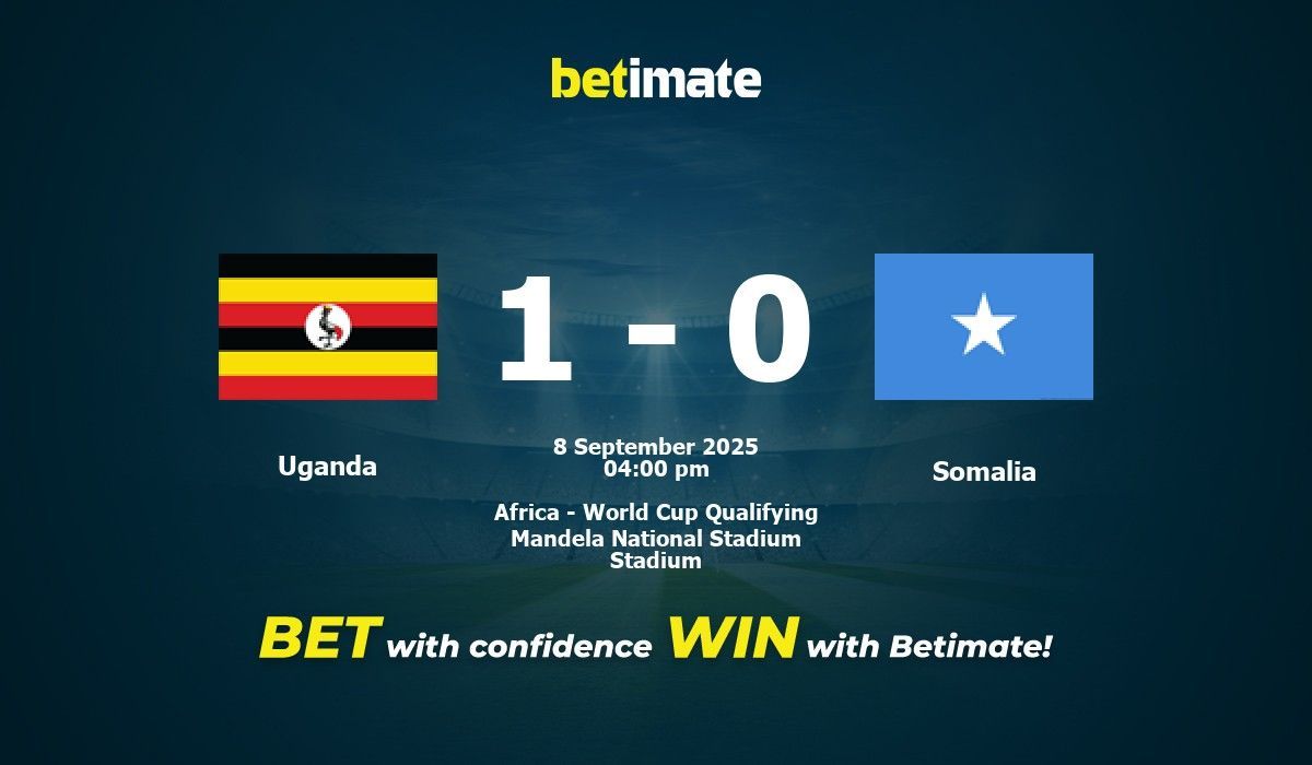 Uganda vs Somalia Prediction, Odds & Betting Tips 09/08/2025