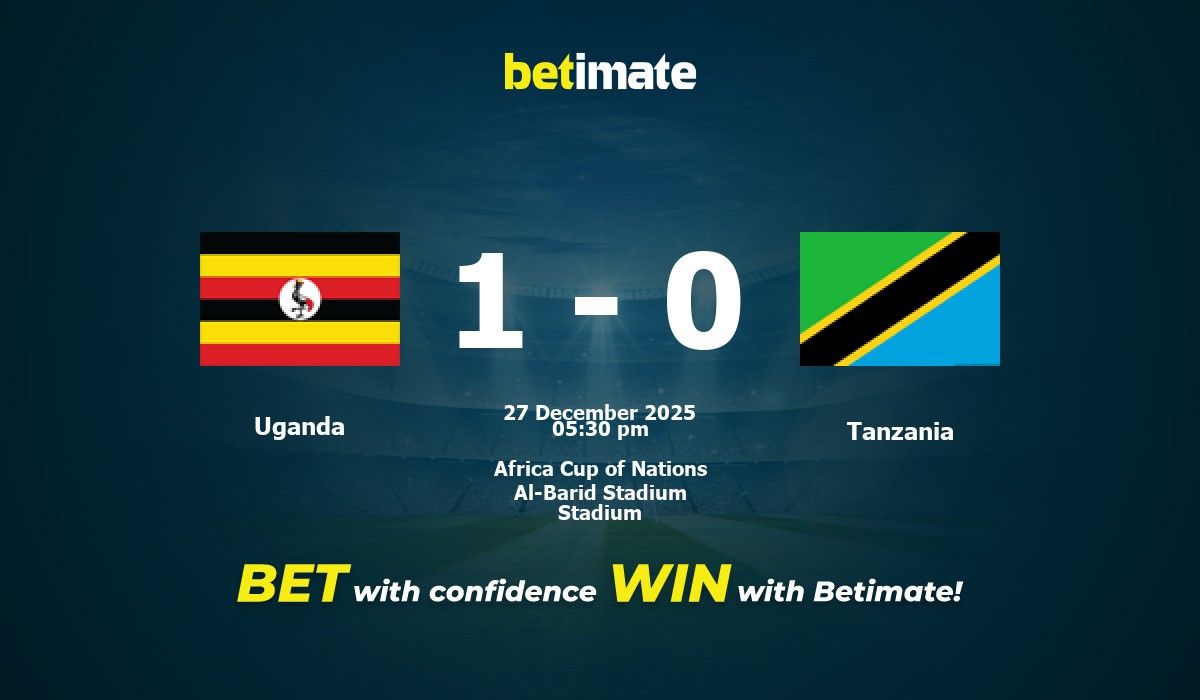 Uganda vs Tanzania Prediction, Odds & Betting Tips 12/27/2025