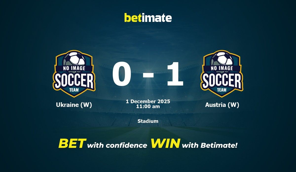 Ukraine (W) vs Austria (W) Prediction, Odds & Betting Tips 12/01/2025