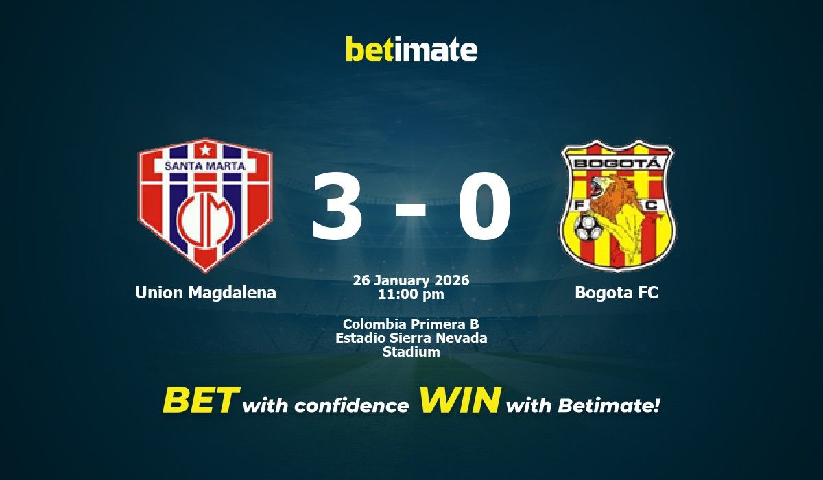 Union Magdalena vs Bogota FC Prediction, Odds & Betting Tips 01/26/2026