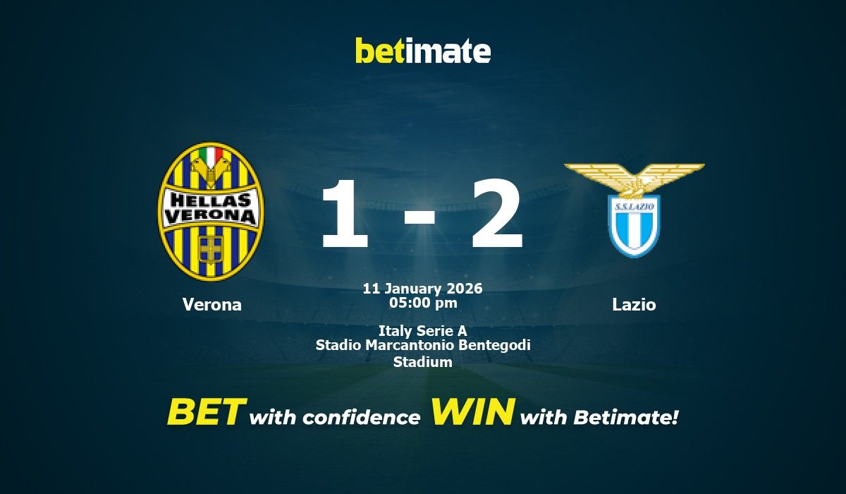 Verona vs Lazio Prediction, Odds & Betting Tips 01/11/2026