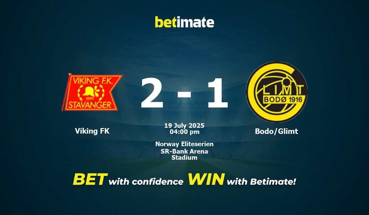 Viking FK vs Bodo/Glimt Prediction, Odds & Betting Tips 07/19/2025