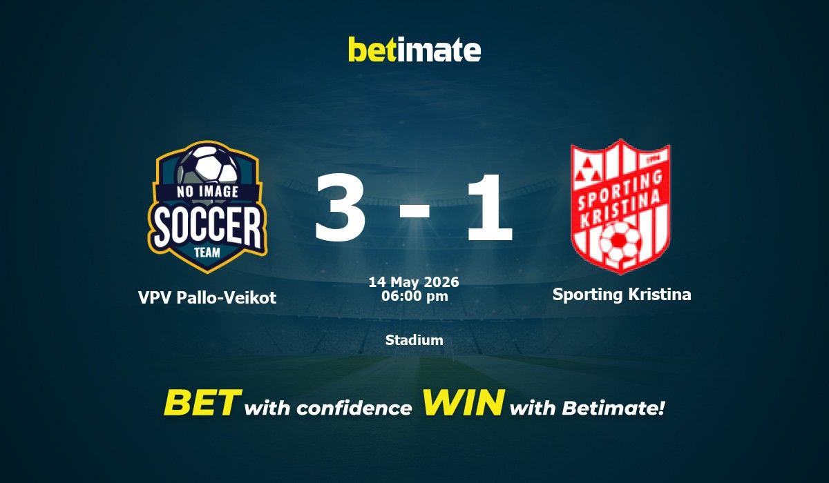 VPV Pallo-Veikot vs Sporting Kristina Prediction, Odds & Betting Tips ...