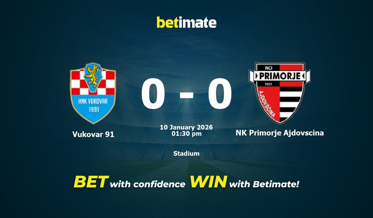Vukovar 91 vs NK Primorje Ajdovscina Prediction, Odds & Betting Tips 01 ...