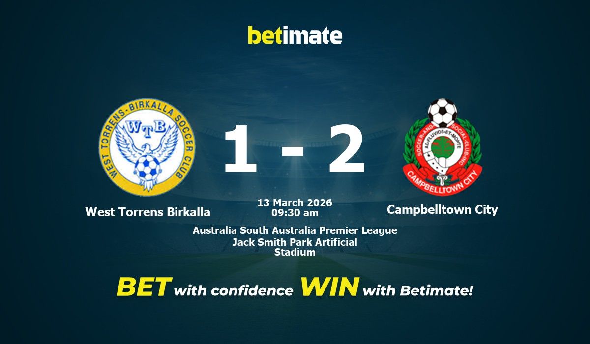 West Torrens Birkalla vs Campbelltown City Prediction, Odds & Betting ...