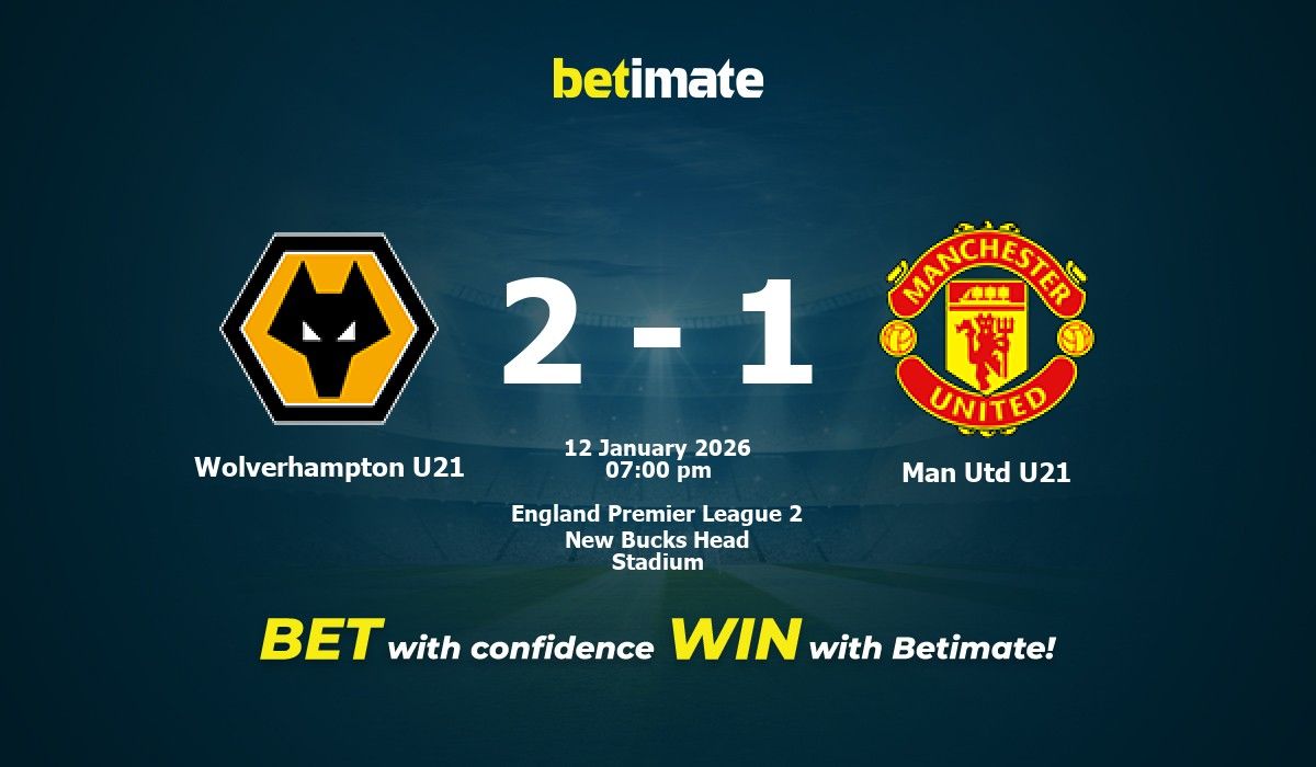 Wolverhampton U21 vs Man Utd U21 Prediction, Odds & Betting Tips 01/12/2026